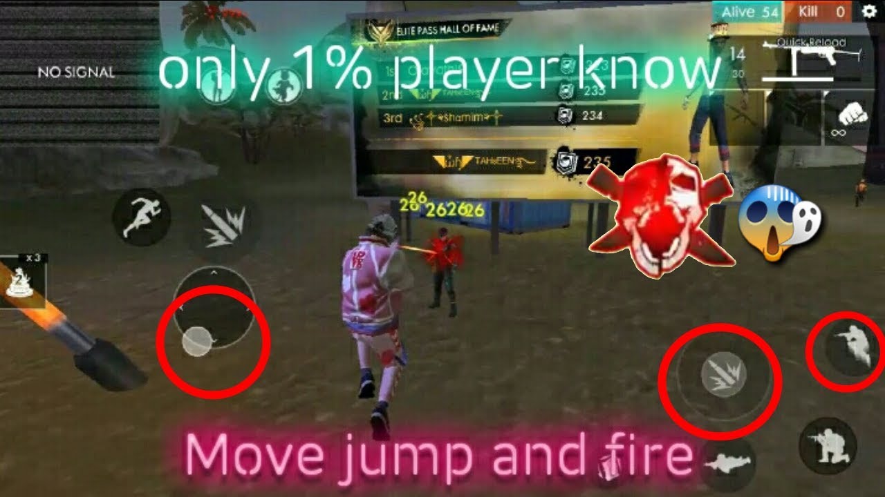 How to move jump and fire at the same time in free fire - YouTube