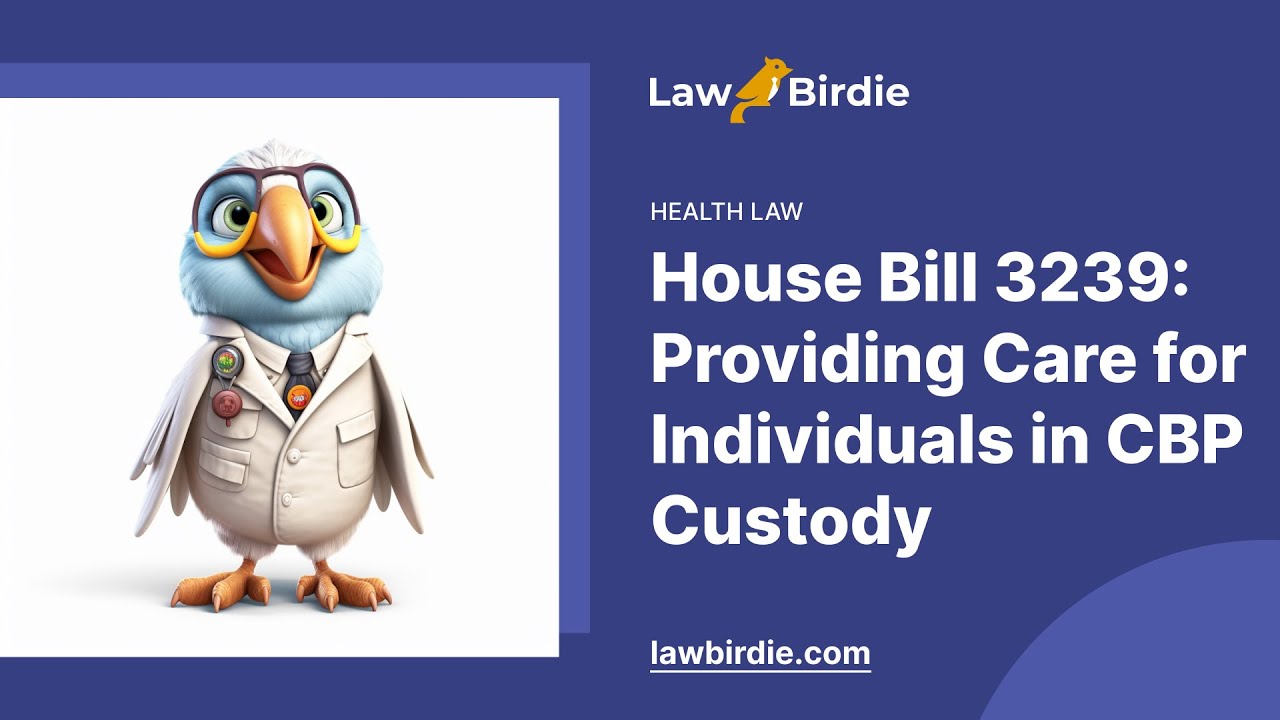 House Bill 3239: Providing Care for Individuals in CBP Custody - Essay ...