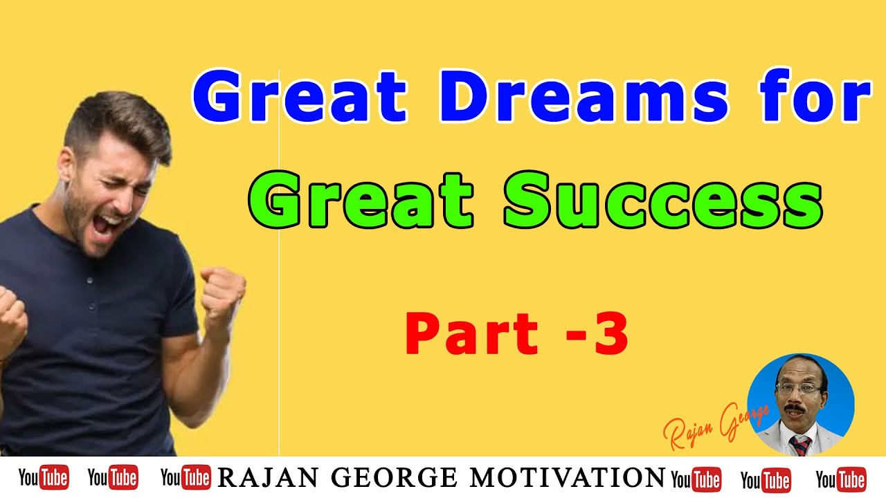 Great Dreams for Great Success l Part 3 l English l #motivational # ...