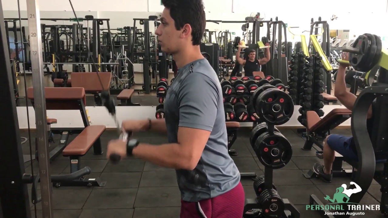 Tríceps Pulley #execução #tríceps - YouTube