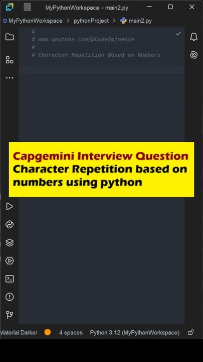 Python program Characters repetition based on numbers #python #shorts - YouTube
