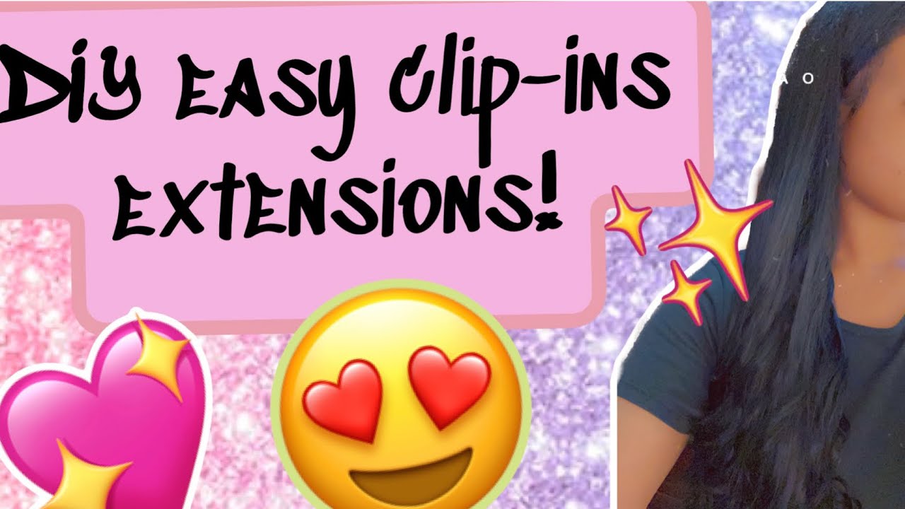 how to: clip ins extensions using hot glue gun | easy | beginner ...
