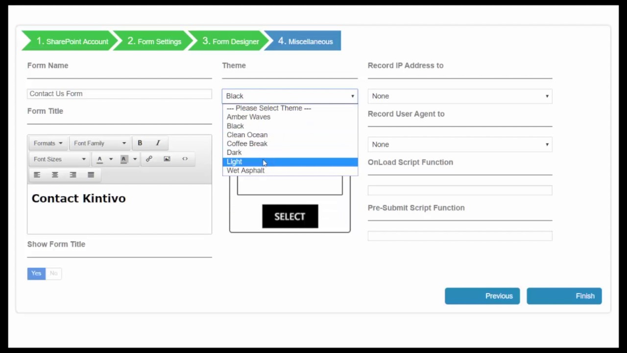 Kintivo Forms Anywhere for SharePoint - Getting Started - YouTube