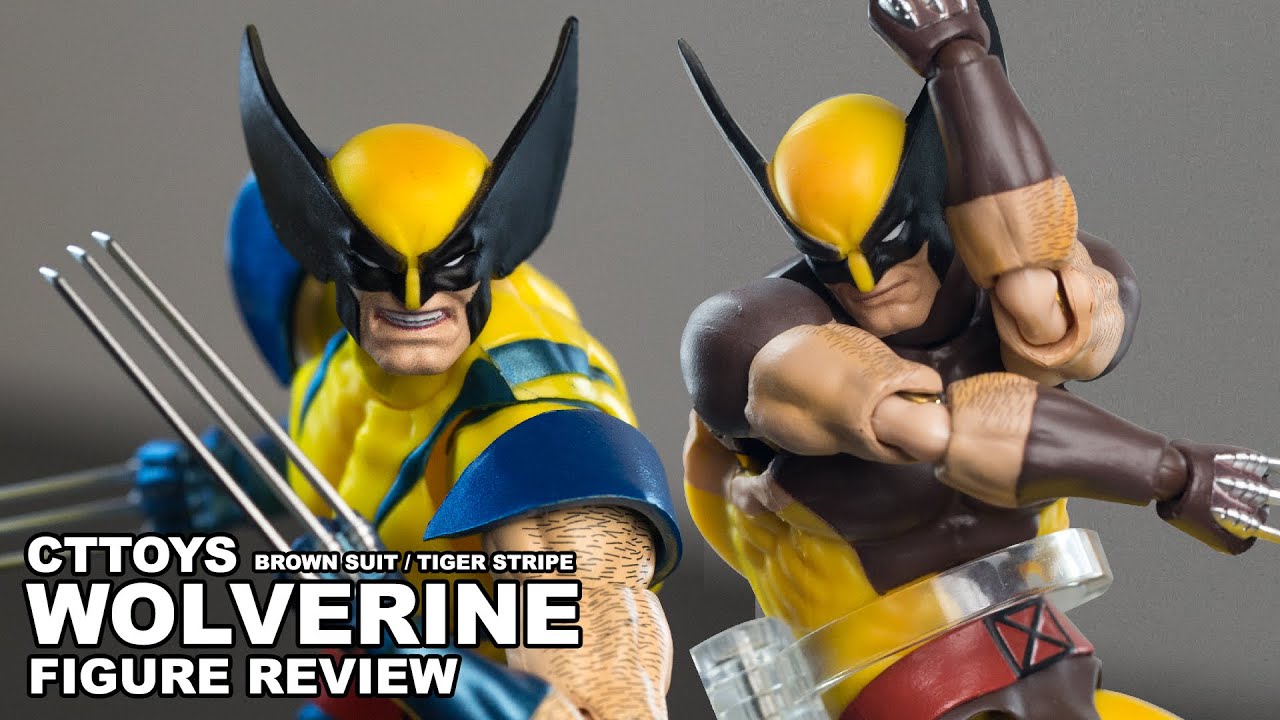 CT TOYS Wolverine Figure (Brown Suit & Tiger Stripe Suit) Review - YouTube