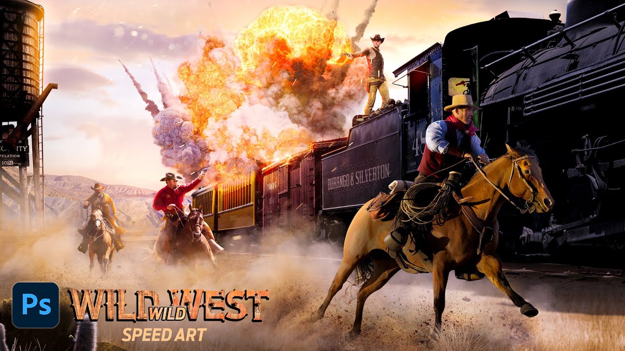 Wild Wild West | Photo Manipulation | Photoshop Speed Art Series - YouTube