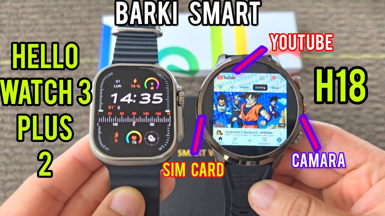 Comparación Hello Watch 3 Plus 2 Vs Core 3 H18 - YouTube