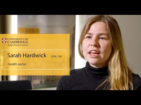 A health sector career with an MBA from Cambridge - Sarah Hardwick, USA ...
