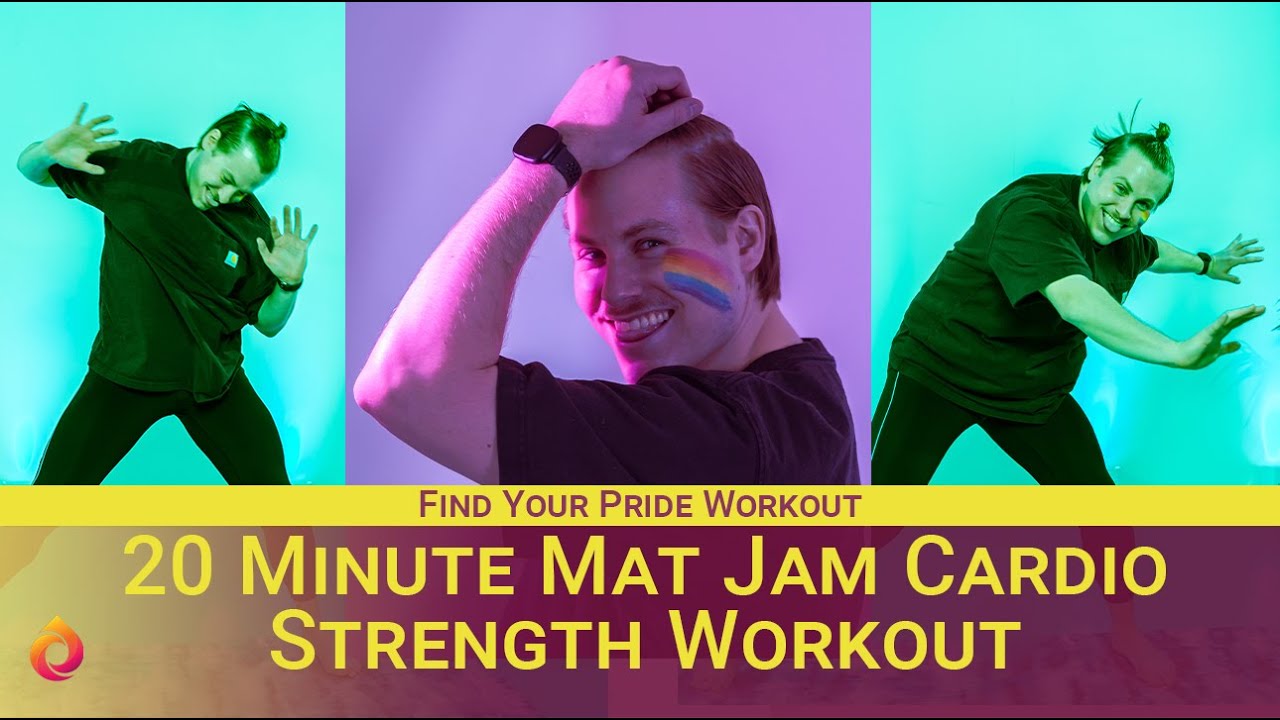 20 Minute Mat Jam Cardio and Strength Workout - YouTube