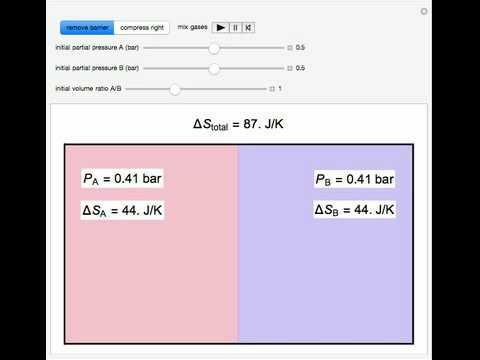 Entropy Changes in Mixing Ideal Gases - YouTube