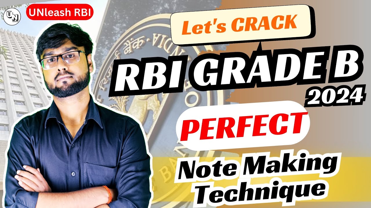 How to make Notes for RBI Grade B Exam | Perfect Note Making Technique ...