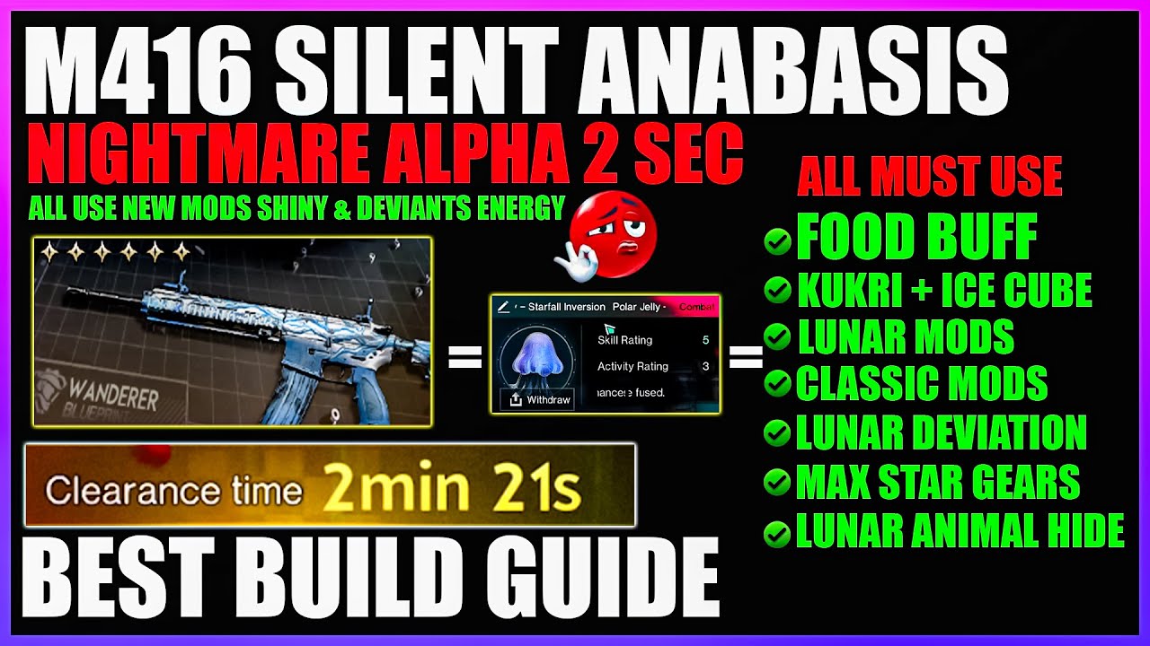 SOLO FAST RUN - NEW SHINY MODS M416 SILO NIGHTMARE ALPHA🥶BEST SHEILD ...