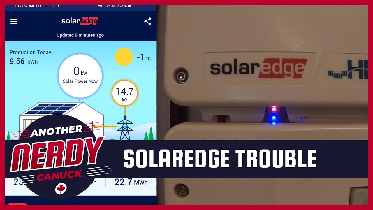 Troubleshooting my SolarEdge 10kW inverter tripping off - YouTube