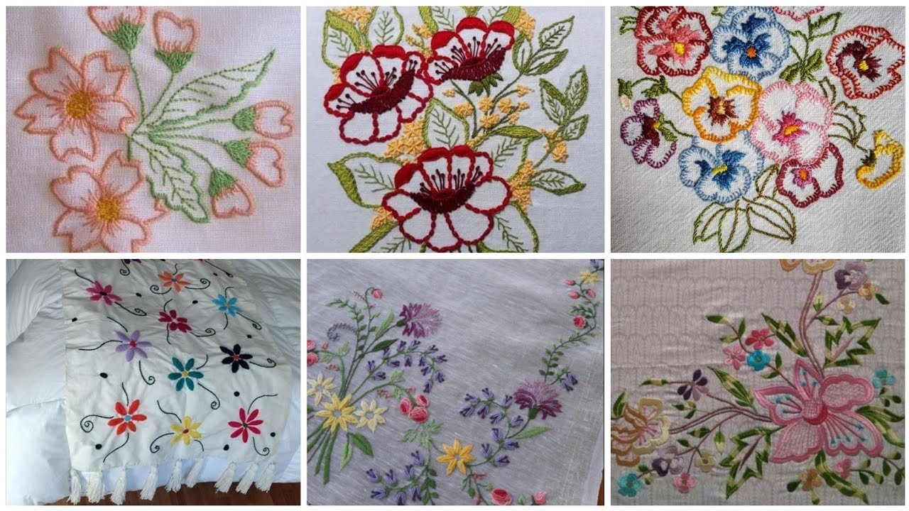 Amazing Hand embroidery designs for everything || ponto de cruz - YouTube