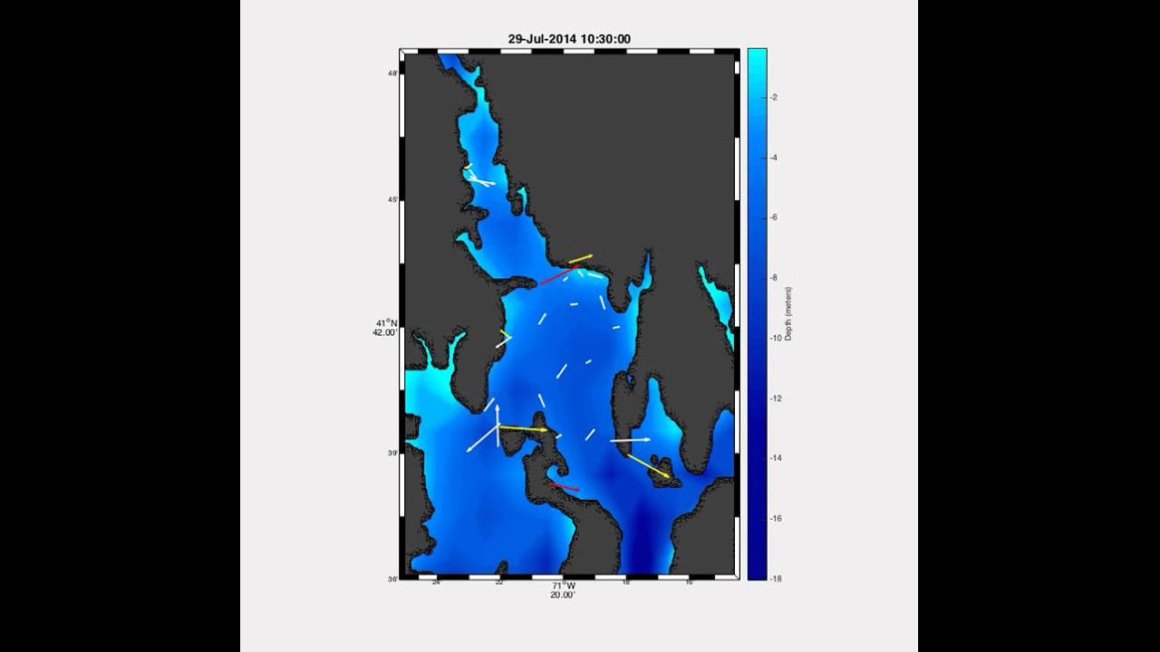 Ohio Ledge, Narragansett Bay, RI, USA. Summer 2014 winds and near ...