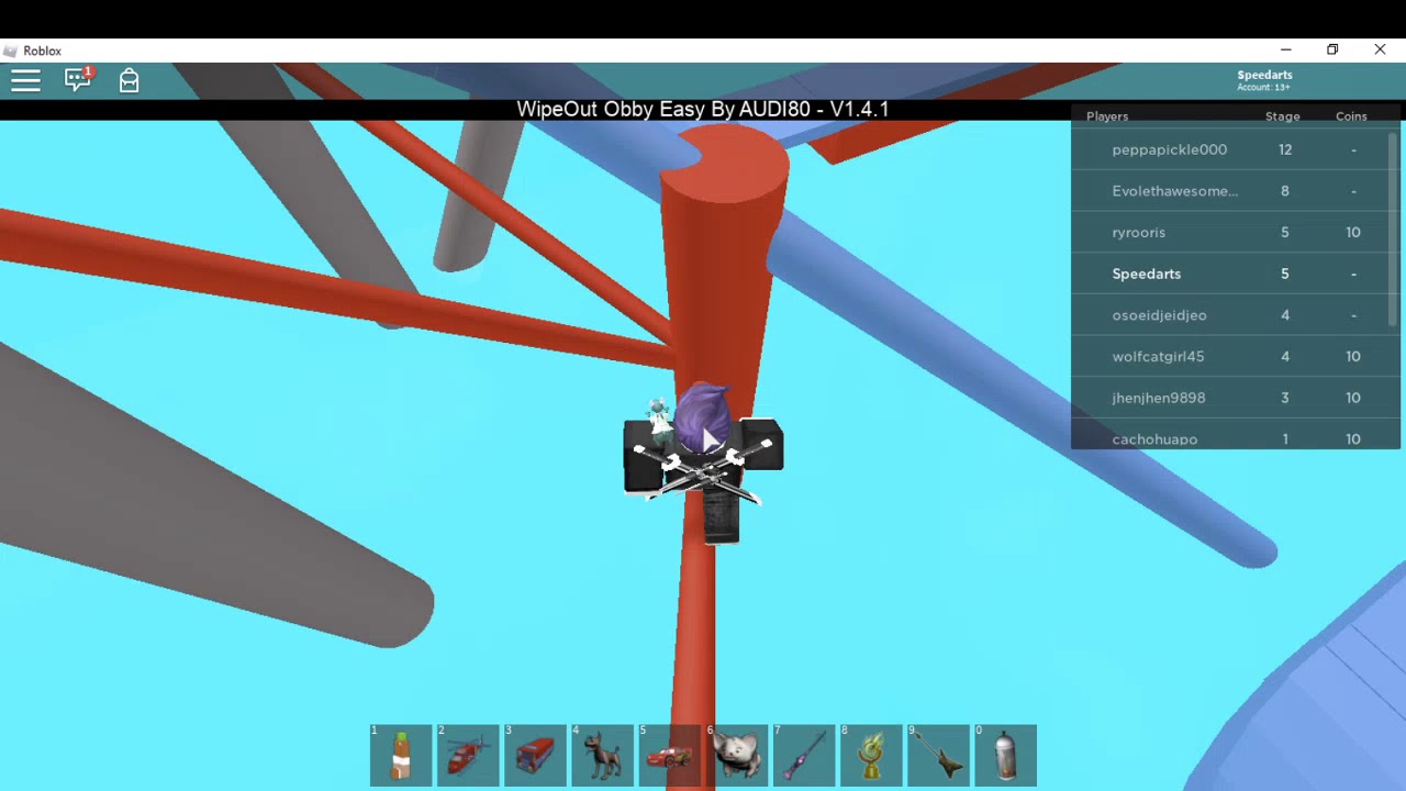 Wipeout Obby Speedrun - Roblox - YouTube