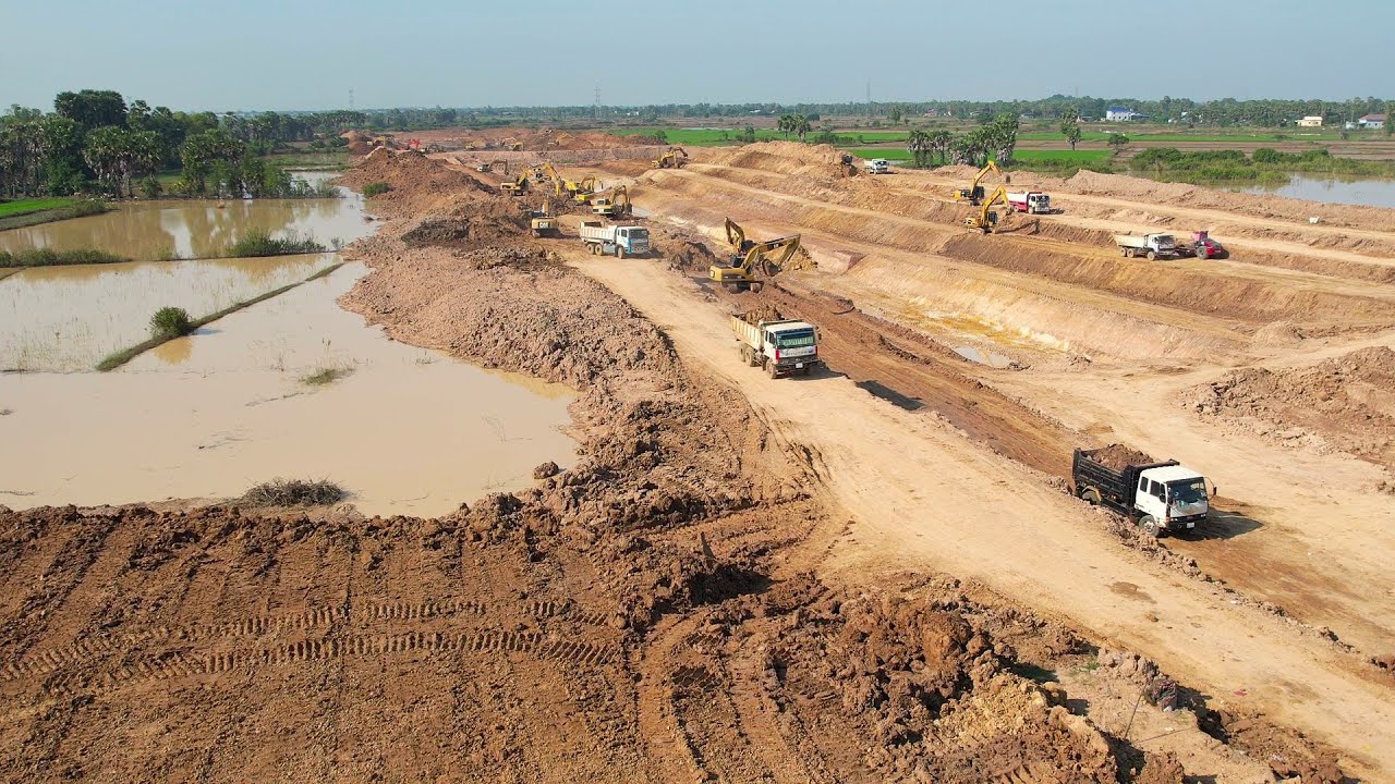 Really great new Large canal construction projects with modern heavy ...