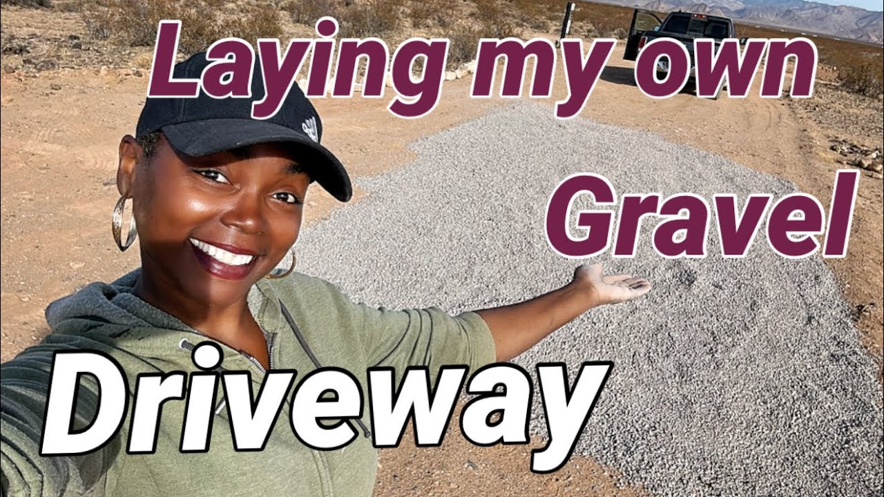 BUILDING OUR DESERT HOMESTEAD FROM SCRATCH! LAYING MY OWN GRAVEL ...