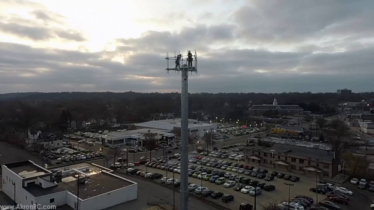 cell tower construction - YouTube
