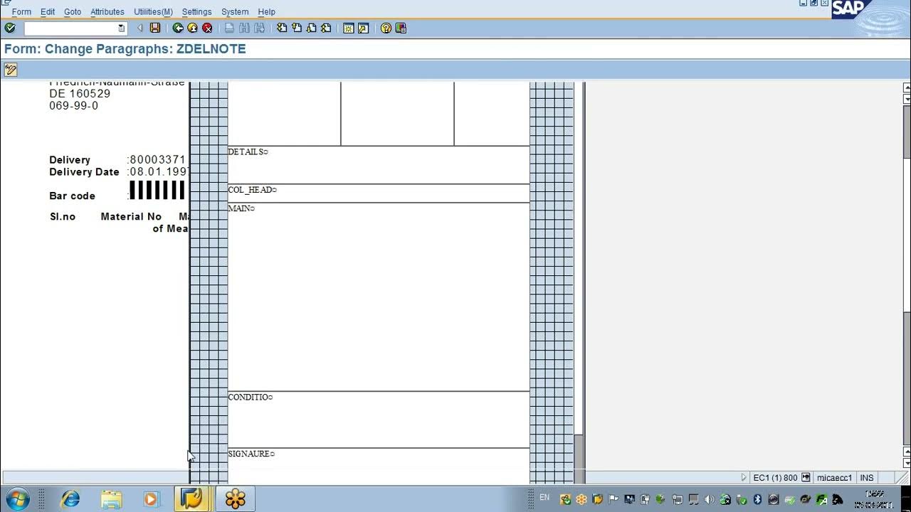 SAP Script 3 | SAP ABAP | Class 45 - YouTube