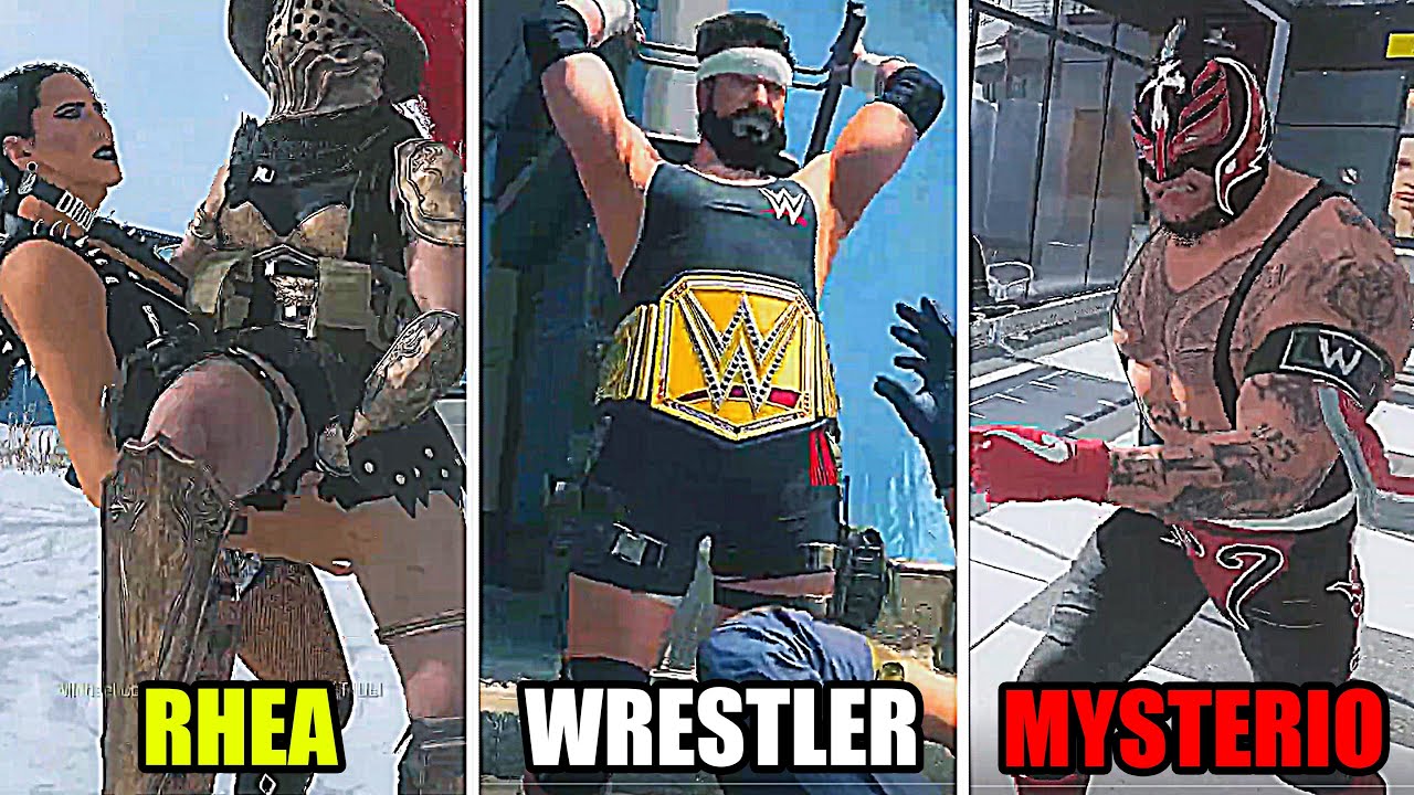 ALL WWE Wrestlers Finishing Moves in Call of Duty: MW3 - YouTube