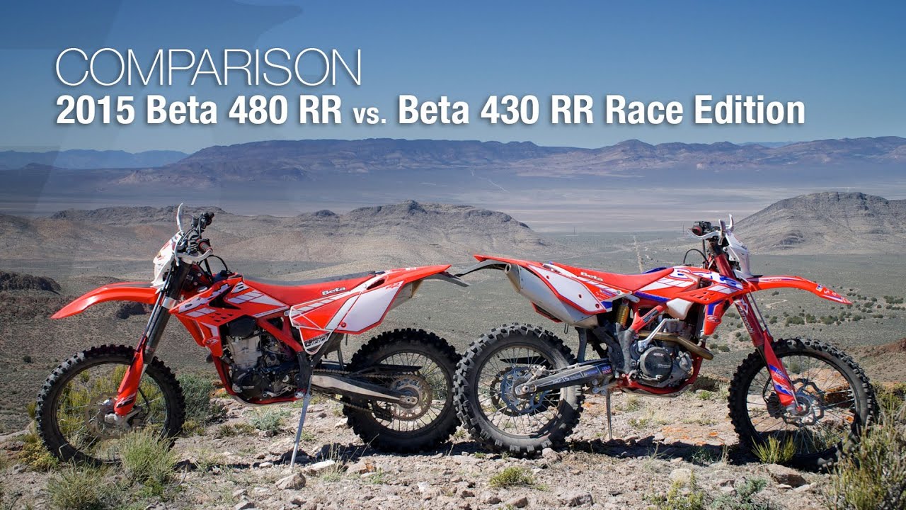 2015 Beta 480 RR vs Beta 430 RR Race Edition - MotoUSA - YouTube