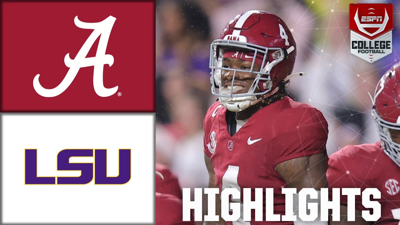 Alabama Crimson Tide vs. LSU Tigers | Full Game Highlights | ESPN ...