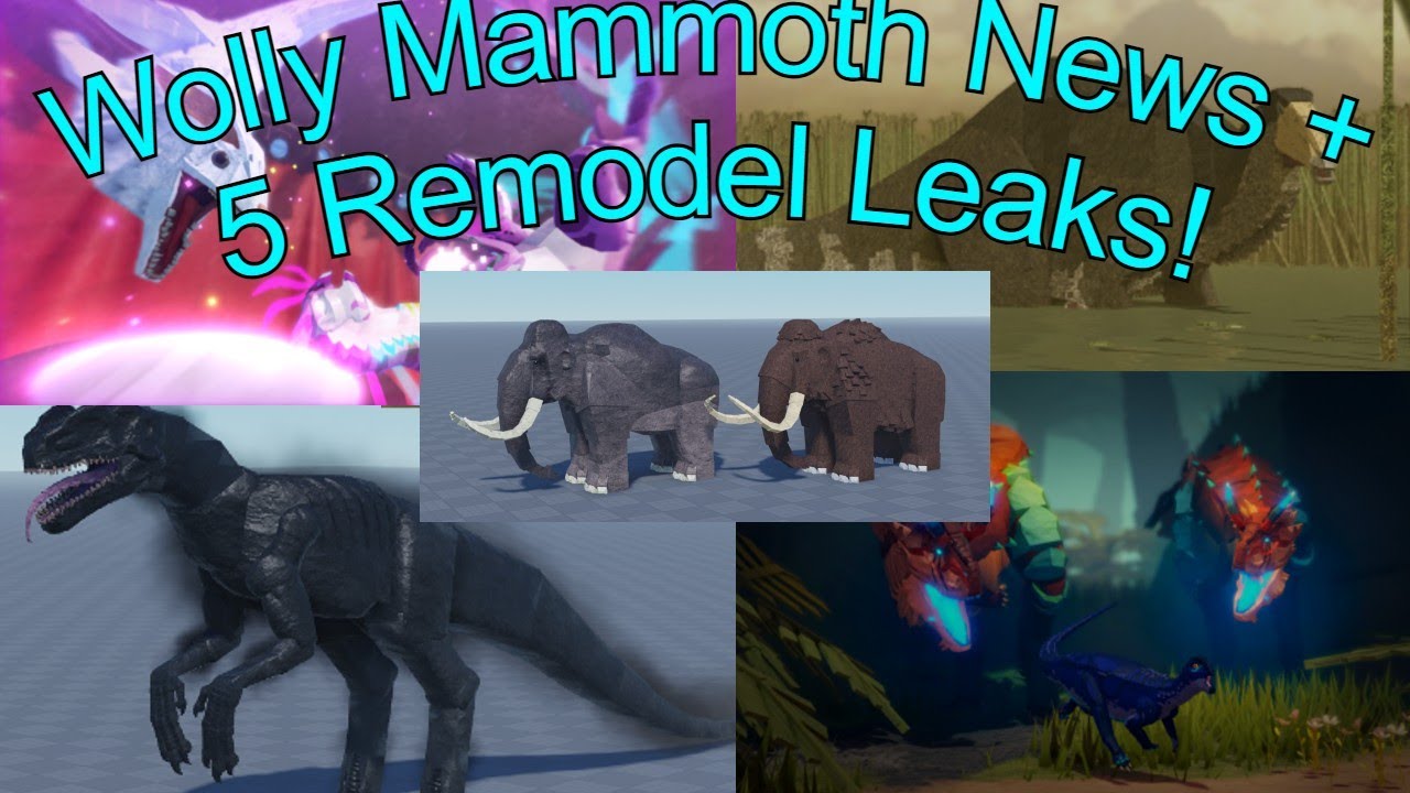 Roblox Dinosaur Simulator - Wolly Mammoth NEWS + 5 Remodel Leaks! - YouTube