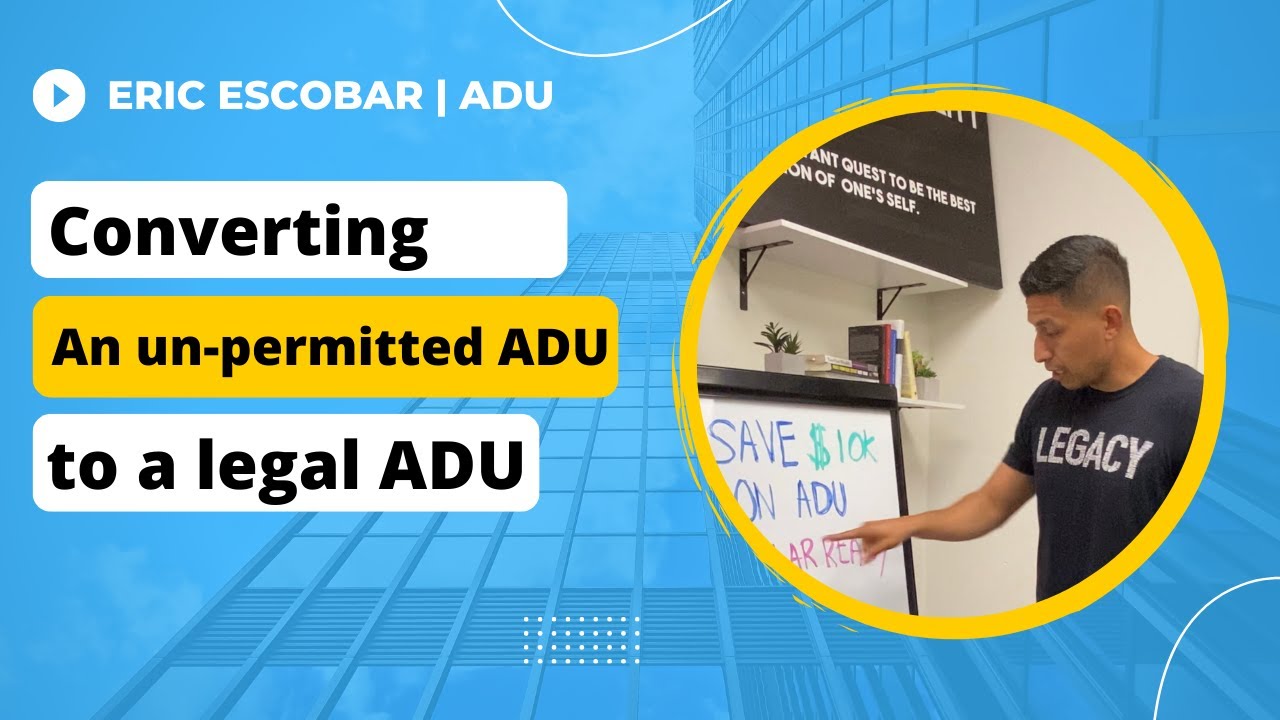 How to convert illegal ADU to Legal ADU - YouTube