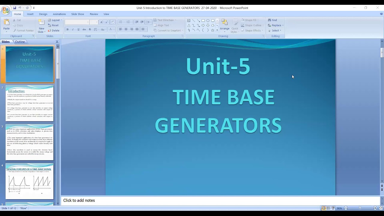 APC(Time base generators) - YouTube