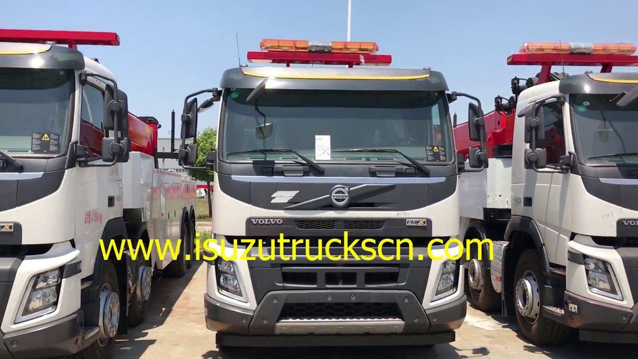 60Ton 80Ton heavy duty wrecker truck VOLVO Recovery tow trucks - YouTube