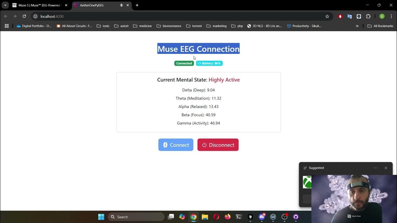 #AetherOnePy 03 tutorial plugin set EEG muse with Angular as frontend - YouTube