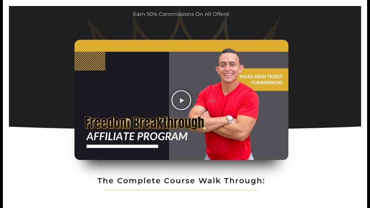 Freedom Breakthrough Affiliate Program - YouTube