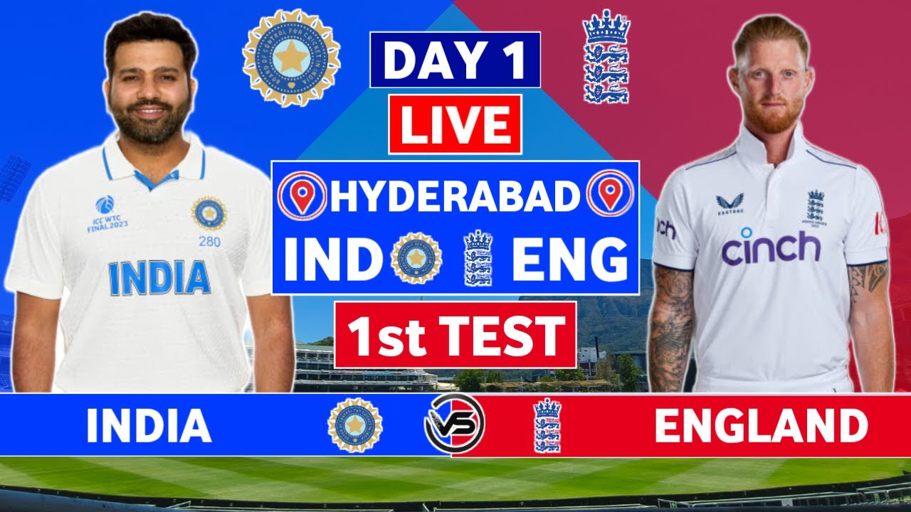 India vs England 1st Test Day 1 Live Scores | IND vs ENG Test Live ...