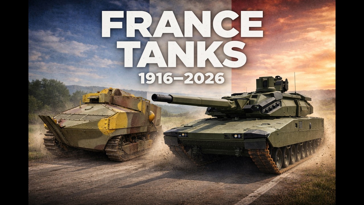 Evolution of French Tanks (1916–2026) | From Schneider CA1 to Leclerc ...