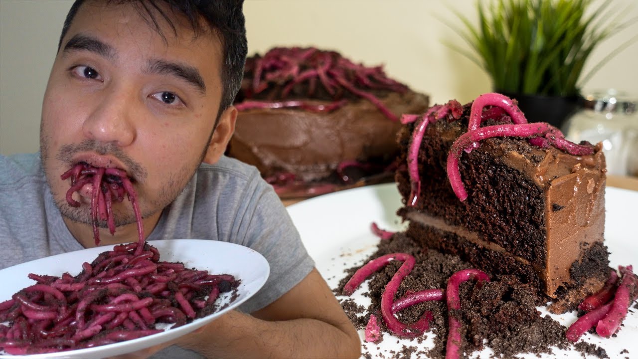 How To Make Gelatin Worms | Worm Cake | Halloween Prank Idea - YouTube