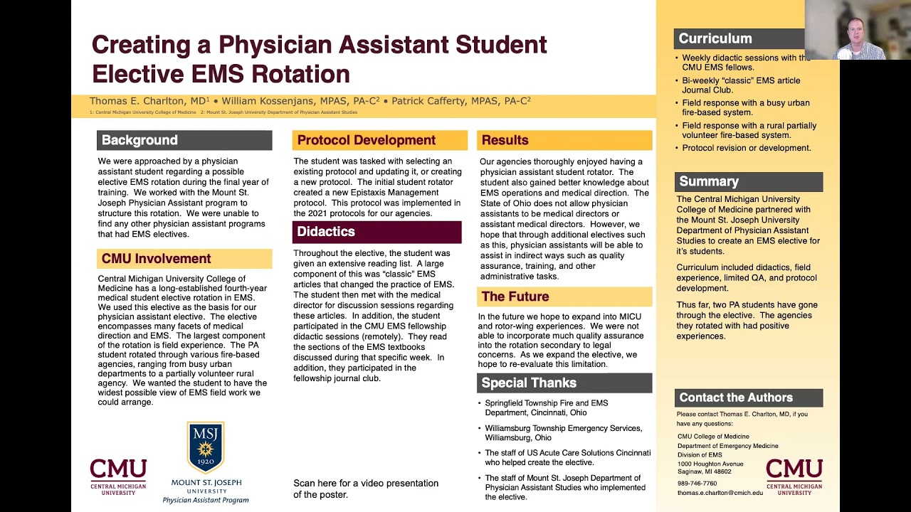 NAEMSP Innovations in EMS Education 2022 Poster I2: Creating a PA ...