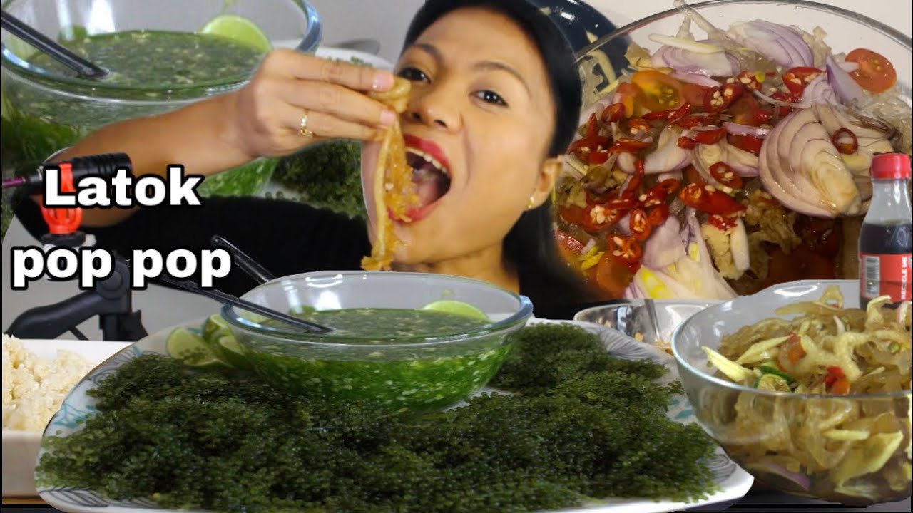 SEAGRAPE + SEAWEED + CASSAVA WITH SPICY SAUCE( LATOK POP POP + AGAL ...