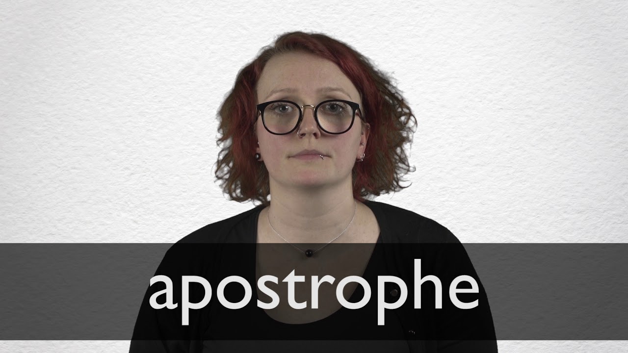 How to pronounce APOSTROPHE in British English - YouTube