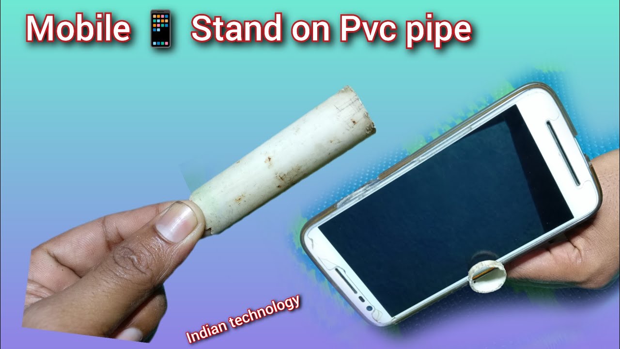 Home mobile phone stand/Mobile Stand On Pvc Pipe/How To Make Mobile ...