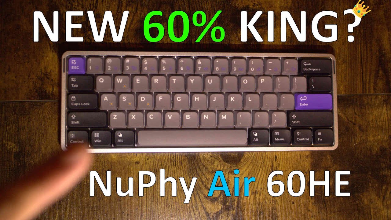 BEST 60% KEYBOARD! (NuPhy Air 60HE Review) - YouTube