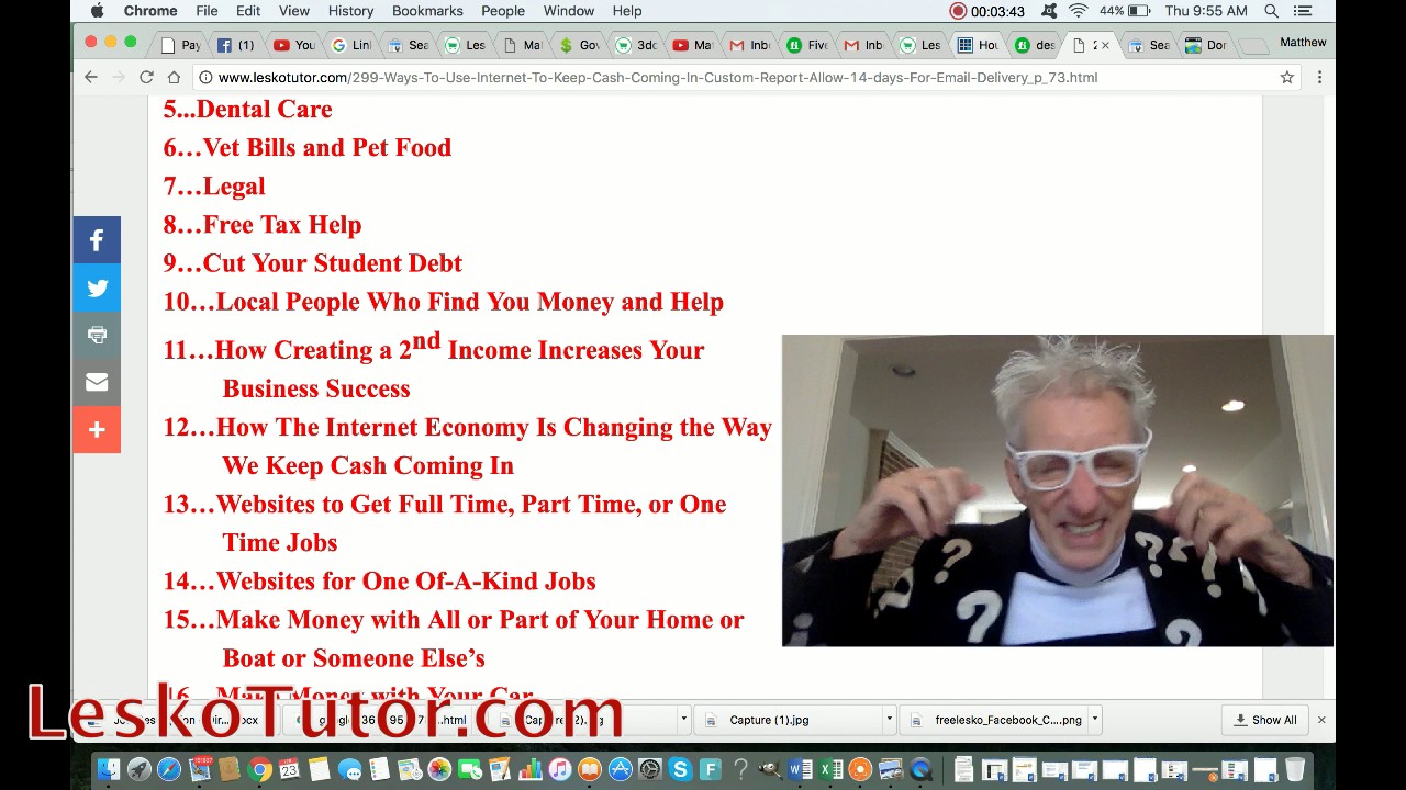 299 Ways To Use Internet To Keep Cash Coming In...with $0 Cost - YouTube