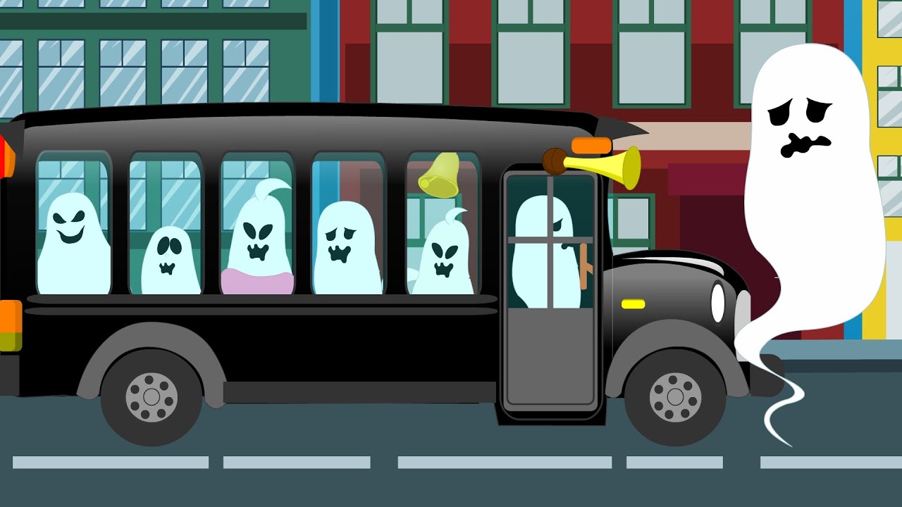 Ghosts Wheels On The Bus | Nursery Rhymes And Kids Songs Video - YouTube