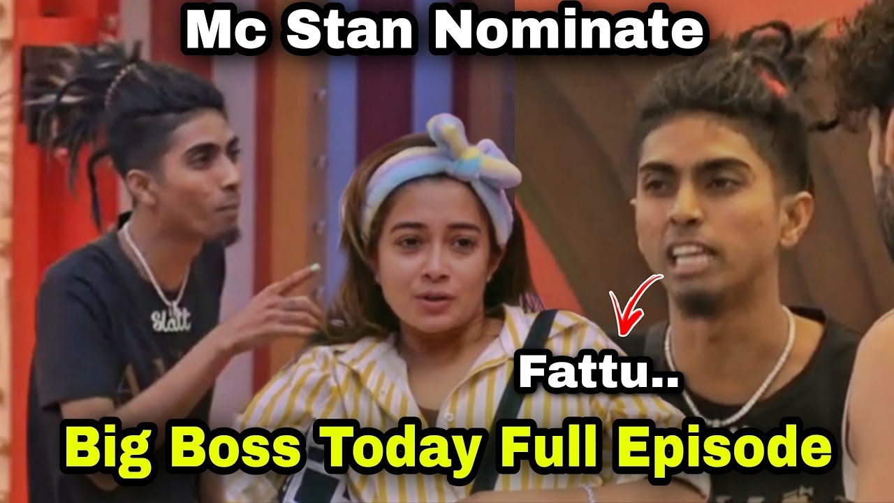 Mc Stan Big boss Today Episode 🥰 Mc stan Nominate | mc stan today ...