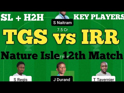 TGS vs IRR Dream11 Prediction | Titou Gorge Splashers vs Indian River ...