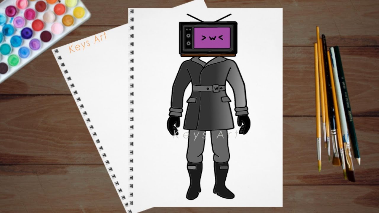 how to draw TV Woman | TV Woman drawing | drawing skibidi toilet - YouTube