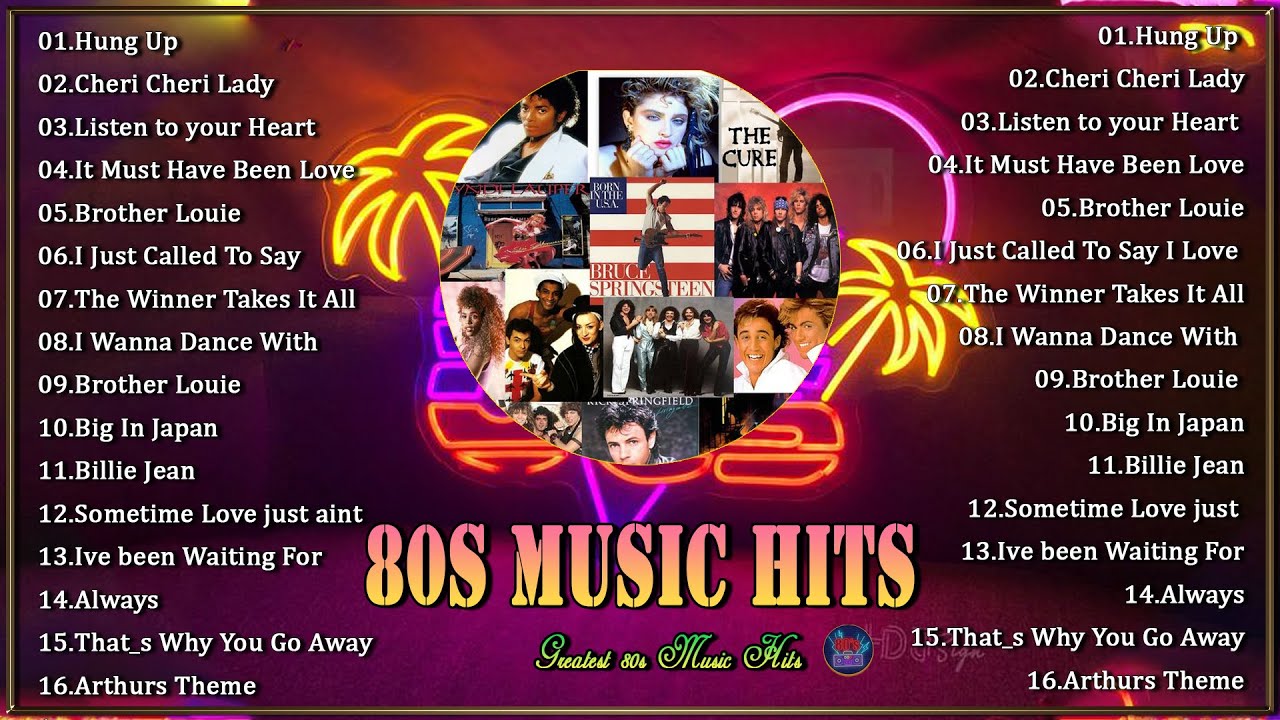 80's Greatest Hits Remixes Of The 80's Pop Hits - Best 80s Songs ...