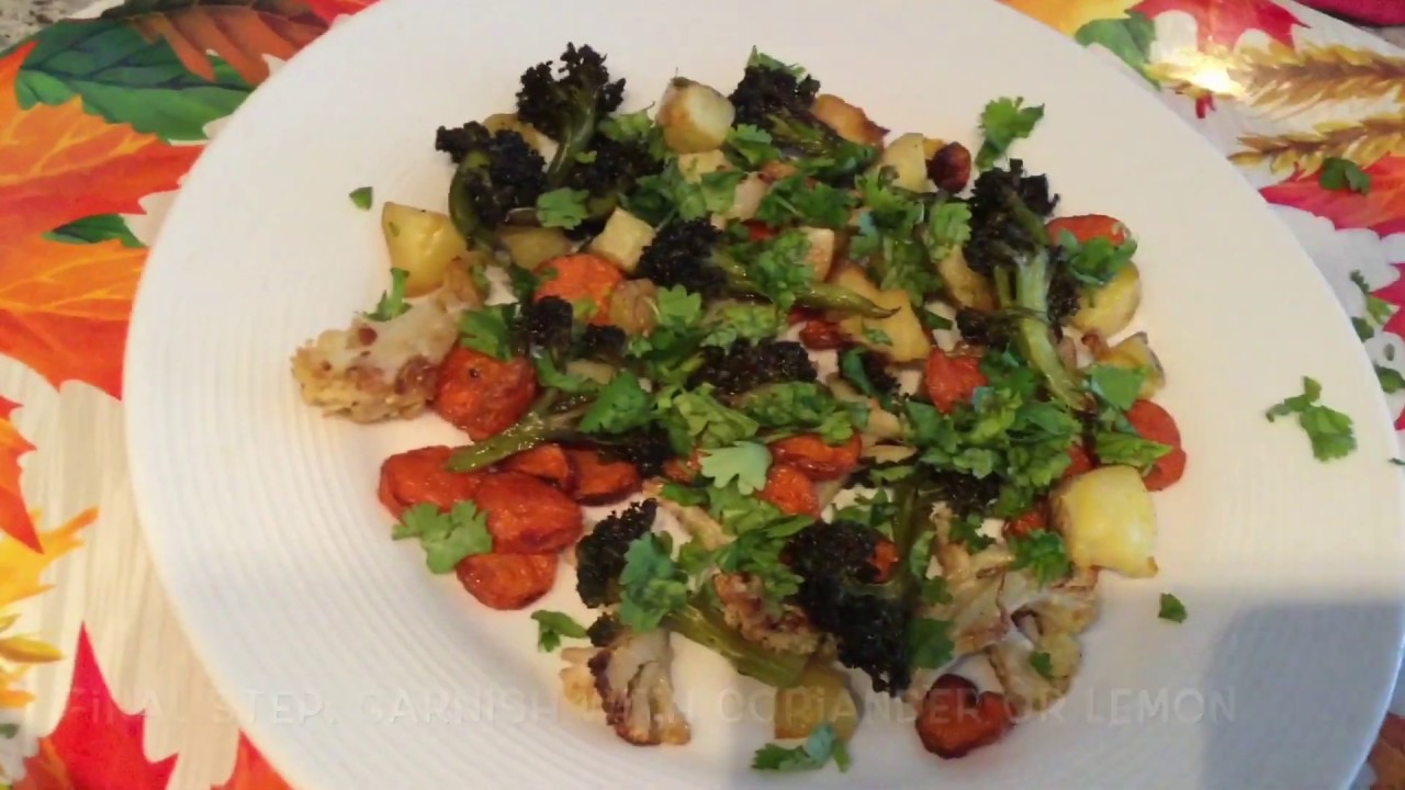 Roasted Mix Veggies | Baked Winter Vegetables | Vegan Cuisine - YouTube