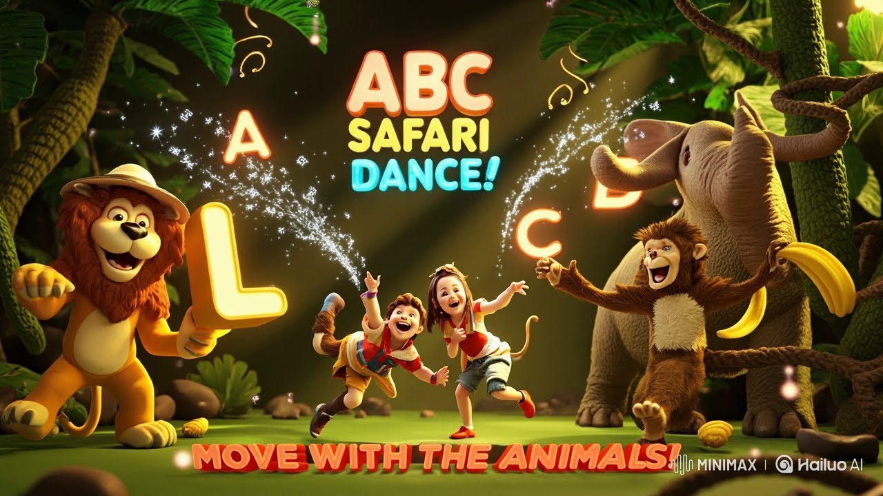 "ABC Safari Dance: {Move with the Animals!"} - YouTube