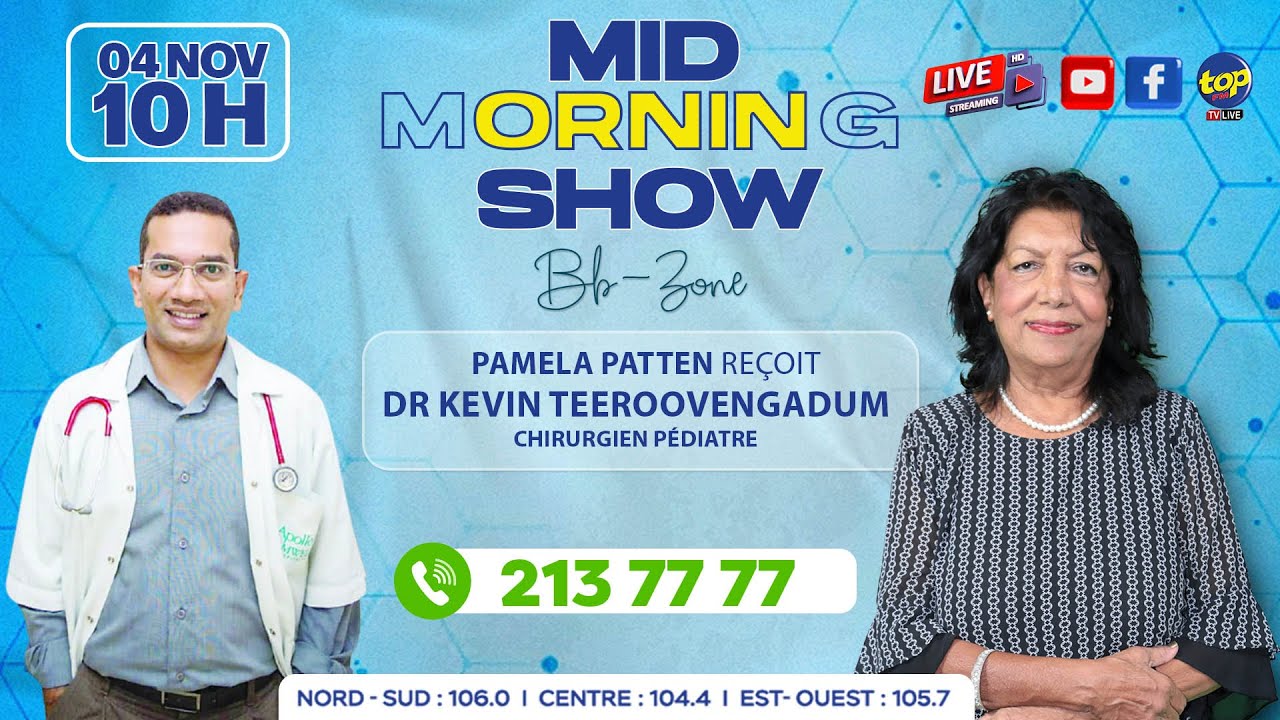 MID MORNING SHOW [ Bb Zone ] Pamela Patten reçoit Dr. Kevin ...