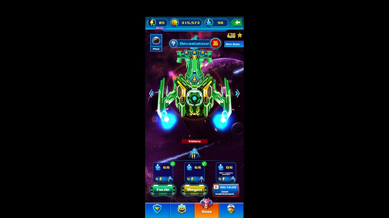galaxy attack alien shooter : boss 35 III defeated !! - YouTube